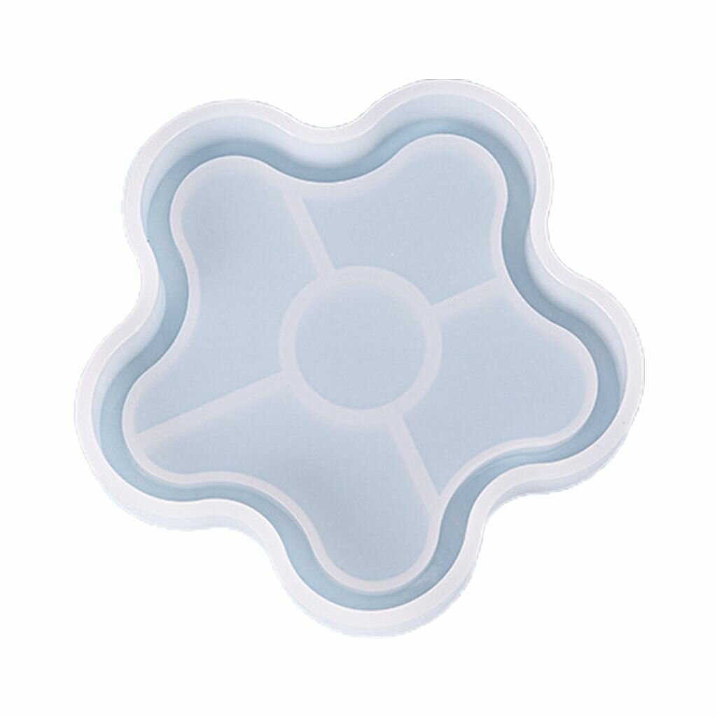 Силиконовая Форма Для Зеркальной Подставки с Мозаикой Неправильной Формы-Plum Blossom