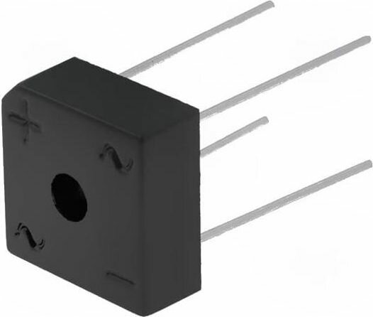 Диодный мост Yangjie Technology KBPC6005 Диодный мост: однофазный Urmax: 50В If: 6А Ifsm: 150А квадратные 1шт