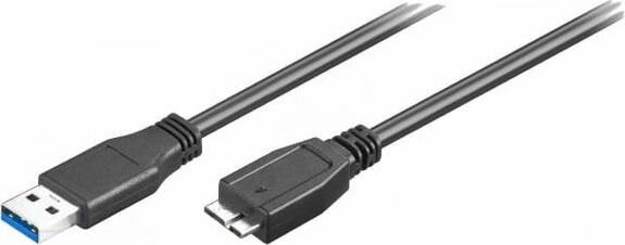 Кабель GOOBAY 95169 Кабель USB 3.0 вилка USB A, вилка micro USB B 1м черный 1шт