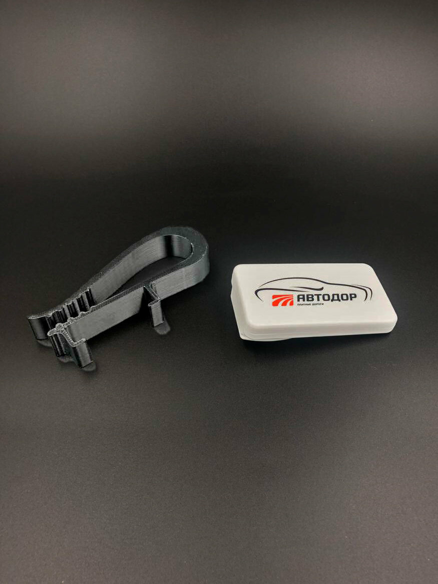 Держатель транспондера DSRS на козырек черный