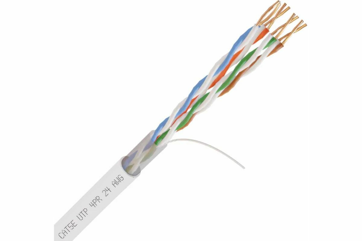 Кабель Netlink омедненный NL-CCA UTP 4PR 24 AWG CAT5е 305м внутренний УТ000003098