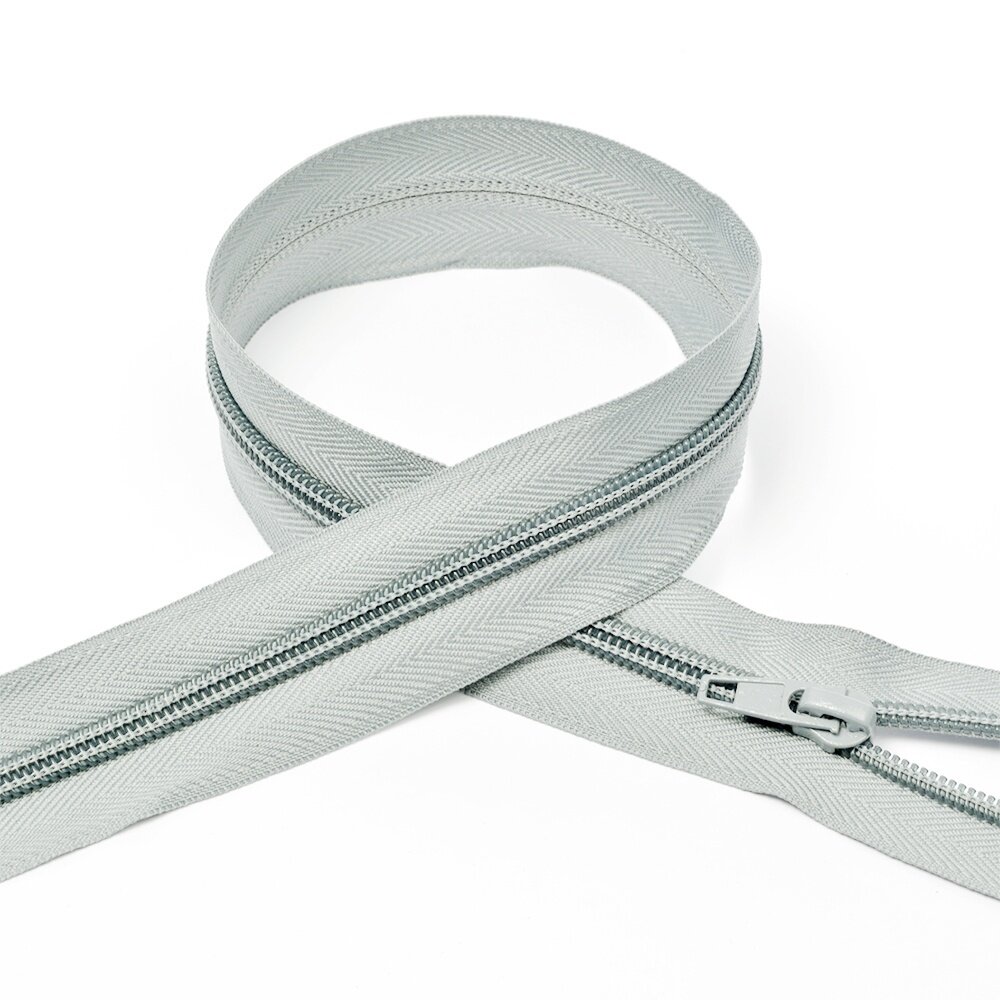 Молния MaxZipper пластиковая, Спираль, №5-N, 85 см, цвет F314, светло-серый, 50 шт (F. ПЛ5N.85.314)