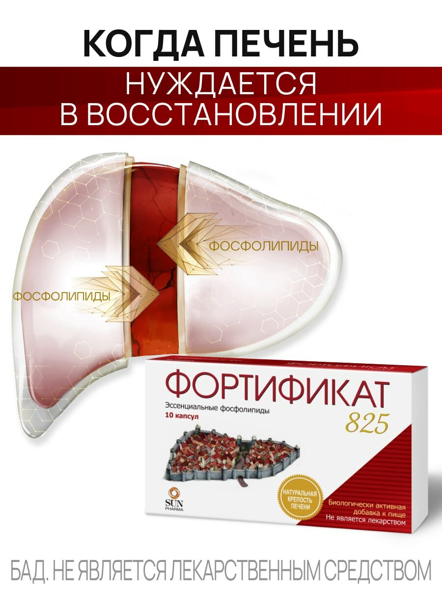 Фортификат 825 мг, капсулы 1490 мг, 10 шт.