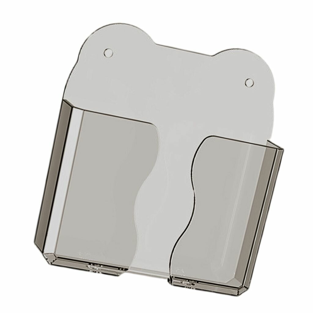 Ящик для хранения мобильного телефона без перфорации, пульт дистанционного управления бытовым кондиционером-прозрачный серый