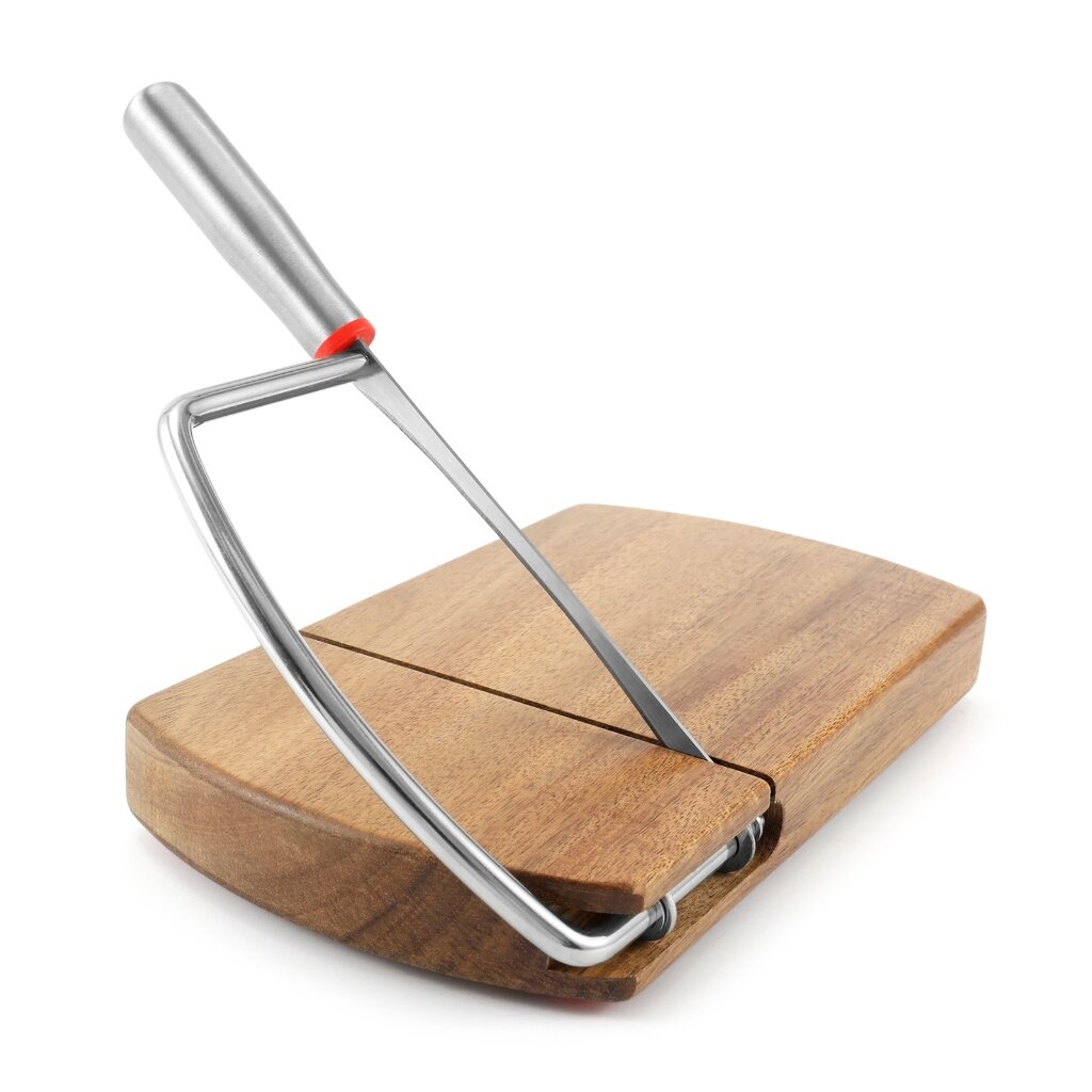 Доска для нарезки сыра с лезвием из стали, Кухонный инструмент для резки фруктов для нарезки ветчины и сыра