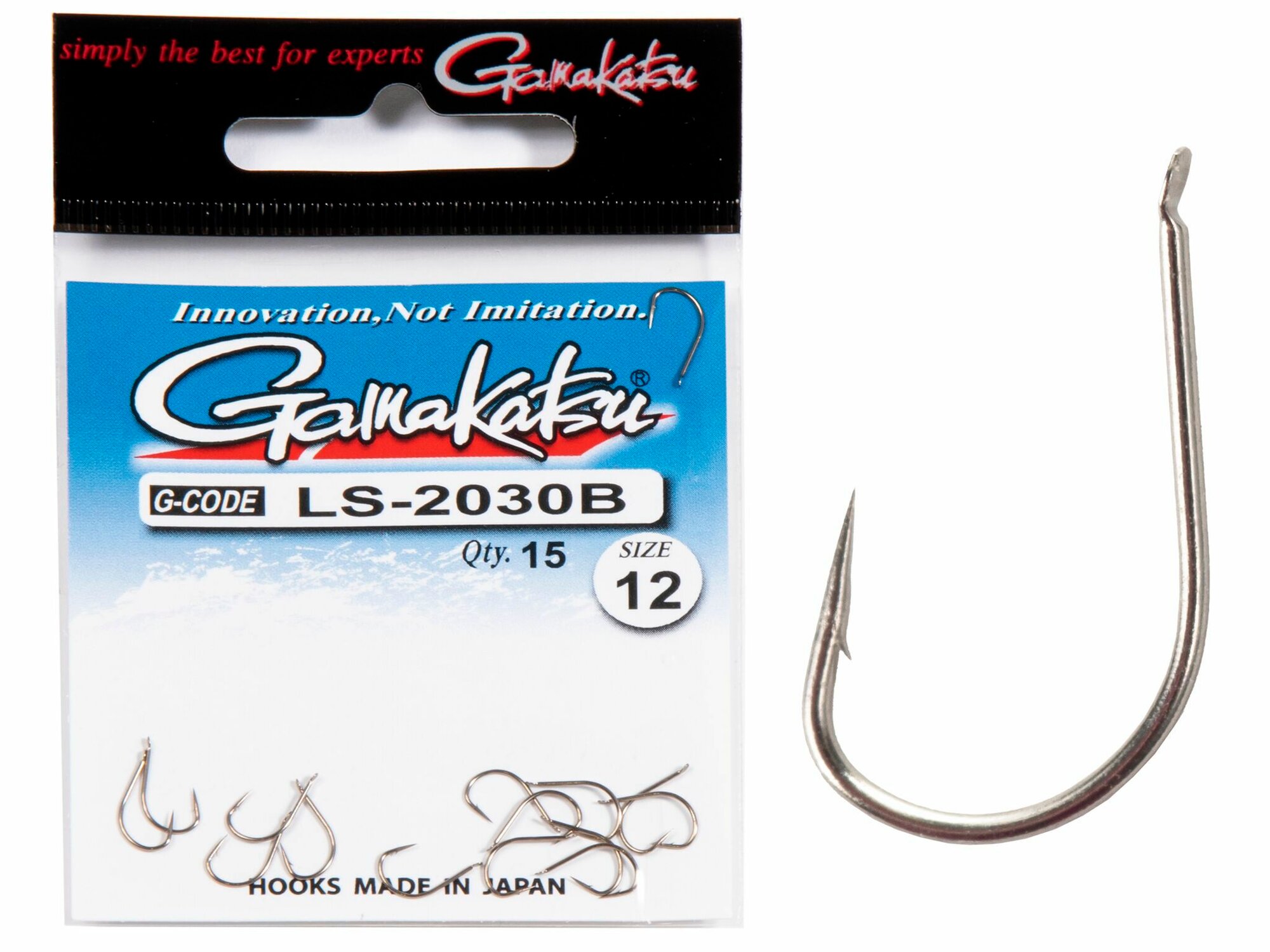 Крючки Gamakatsu LS-2030B NEW LABEL HOOKS BRONZE разм. 12 15шт.