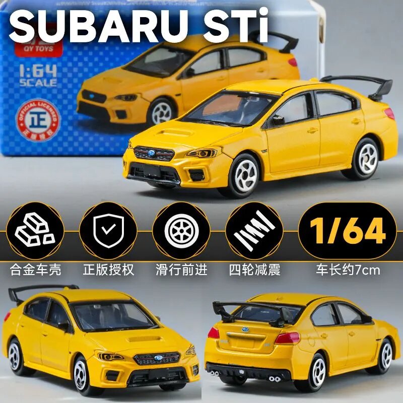 Коллекционные модели Субару металлическая модель 1:64 Subaru WRX STI
