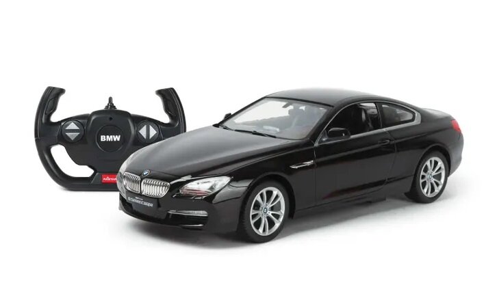Машинка на радиоуправлении Rastar 42600 BMW 6 Series (1:14, 34см). Двери НЕ открываются. Свет фар. Черная