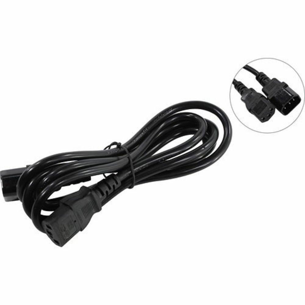 EXEGATE кабели EP280626RUS Кабель монитор - компьютер UPS - >устройство Power EC - 1,8P IEC 320 С13 - >С14 VDE - 250V - 3 1.0mm2, медь, черный, 1.8м.