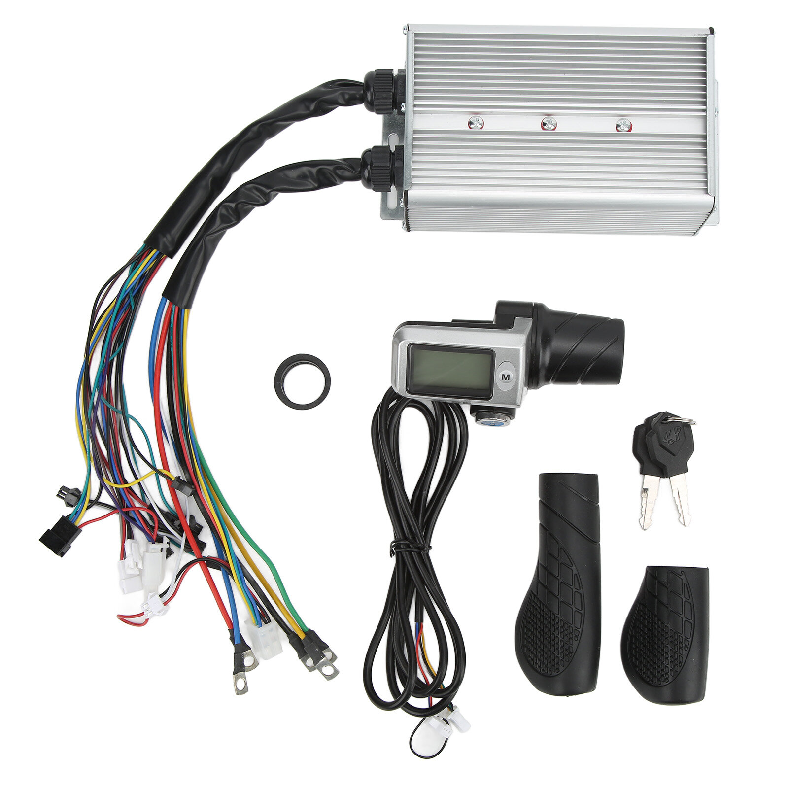 Комплект контроллера электрического велосипеда 36 В 48 В 1500 Вт Контроллер электрического велосипеда ЖК-дисплей Управление скоростью Комплект ручки газа