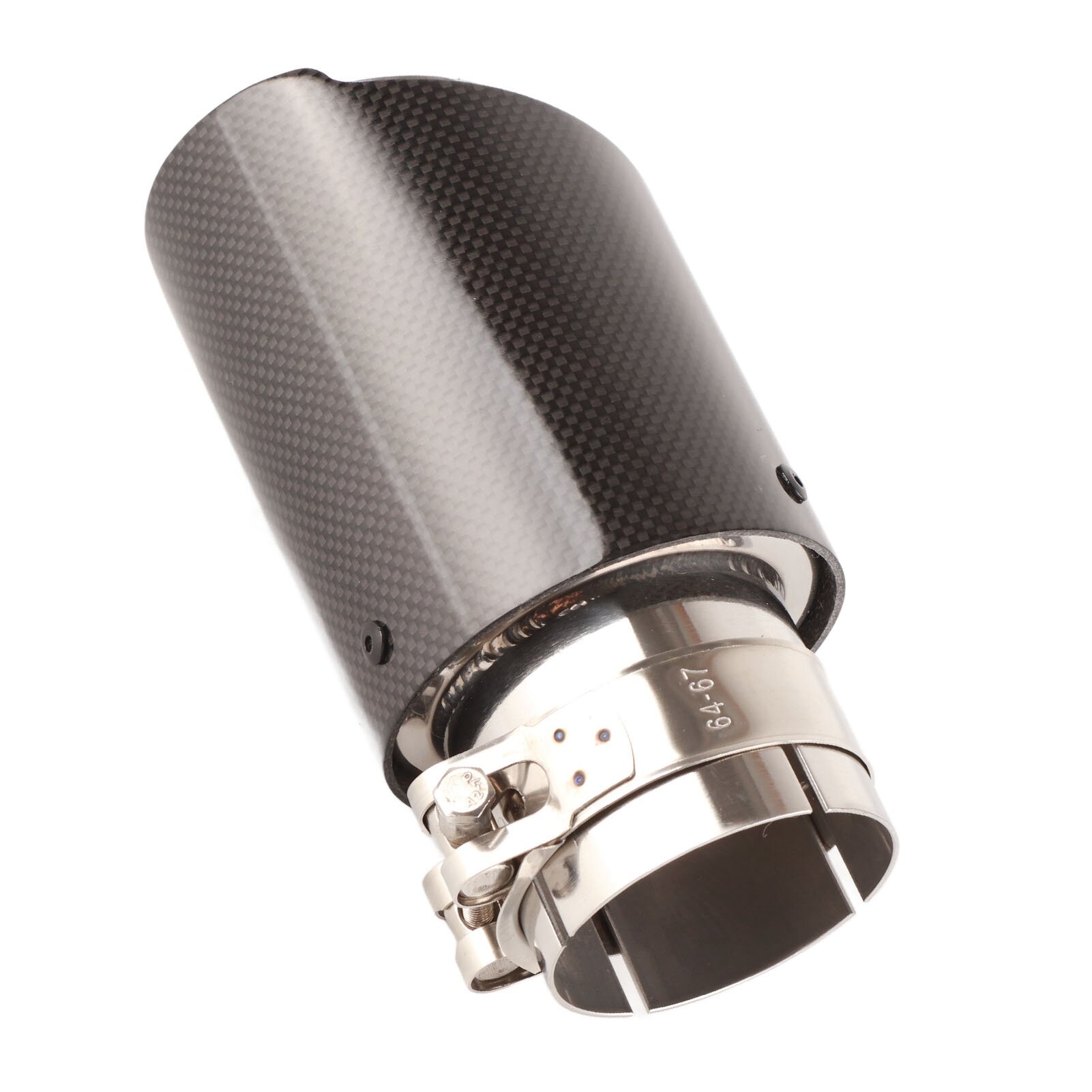 Углеродное волокно выхлопная труба глушитель конец хвосте для автоматического внедорожника диаметром 63 мм.