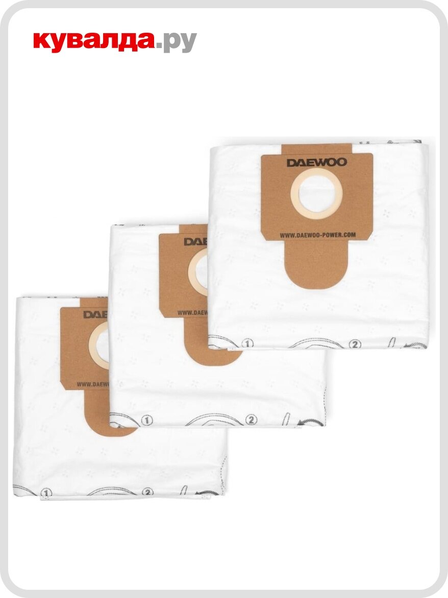Фильтр-мешок DAEWOO DAVC 60TB синтетический 3 шт.