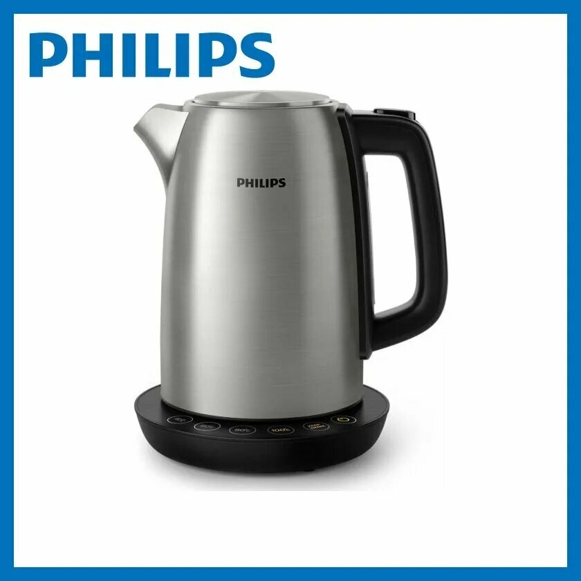 Philips Электрический чайник Avance Collection HD9359/90, серебристый