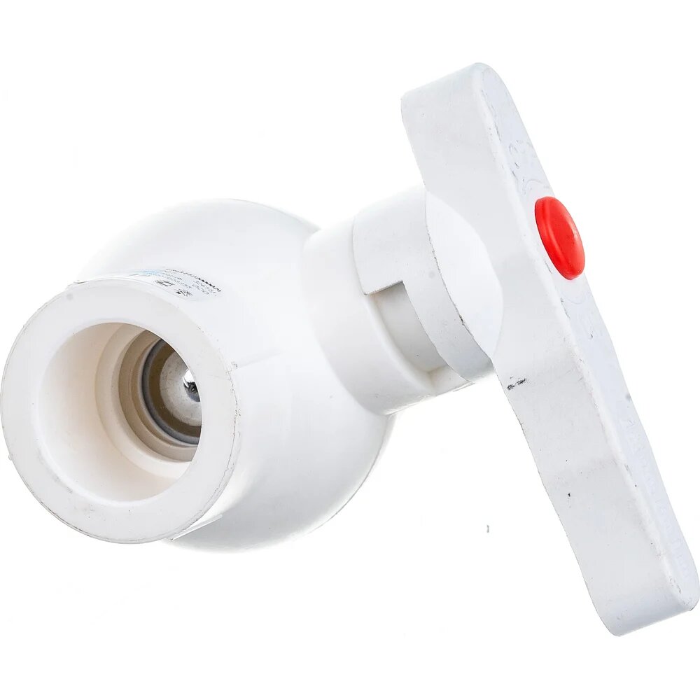 Шаровый кран PPR LAMMIN PREMIUM 25 Lm31172000025 запорный кран из полипропилена и латуни, полнопроходной арматурой — фото 1