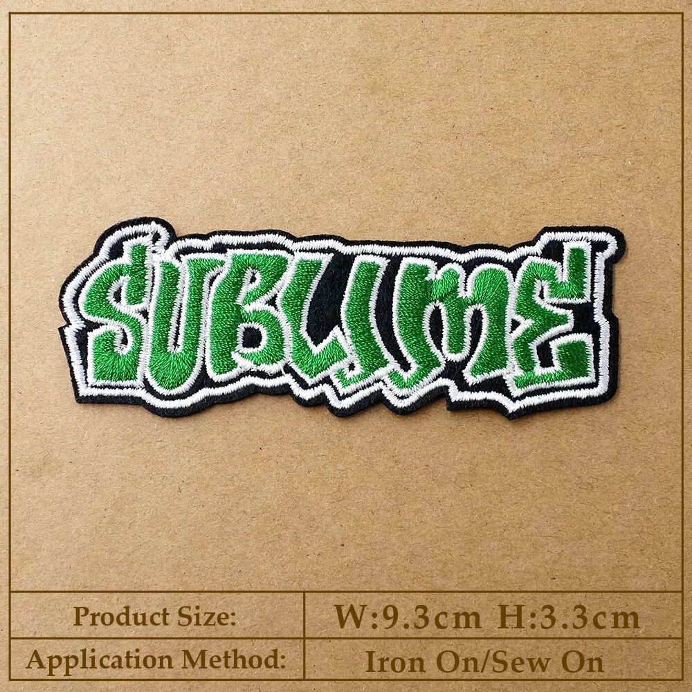Нашивка "Sublime", цвет 22, 9.3x3.3 см, Iron On/Sew On
