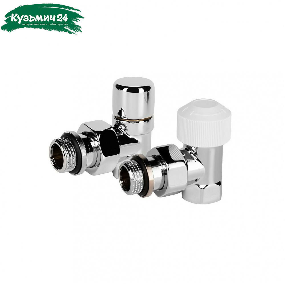 Набор термостатический угловой Royal Thermo Design RATVDU11212CH, 1/2 дюйма, М30х1.5, хром
