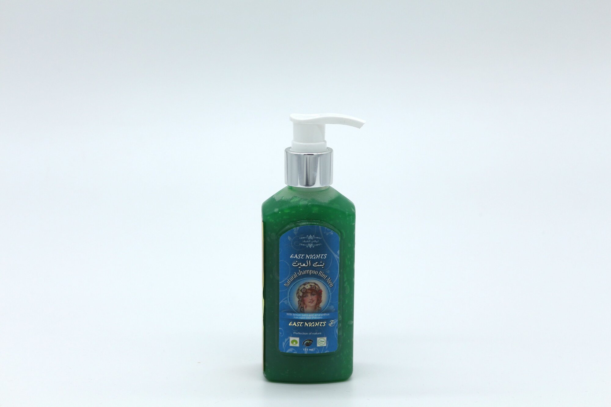 Оливковый шампунь-эмульсия против выпадения волос и перхоти Bint Aien Дочь моих глаз с маслами мелиссы и амаранта