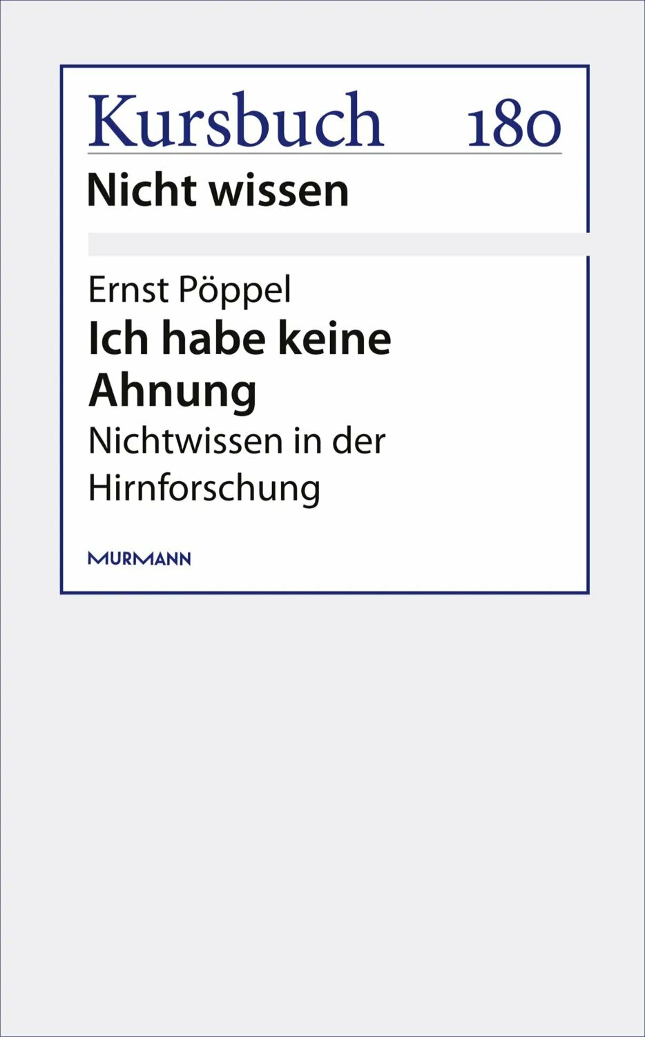 Ich habe keine Ahnung [Цифровая книга]
