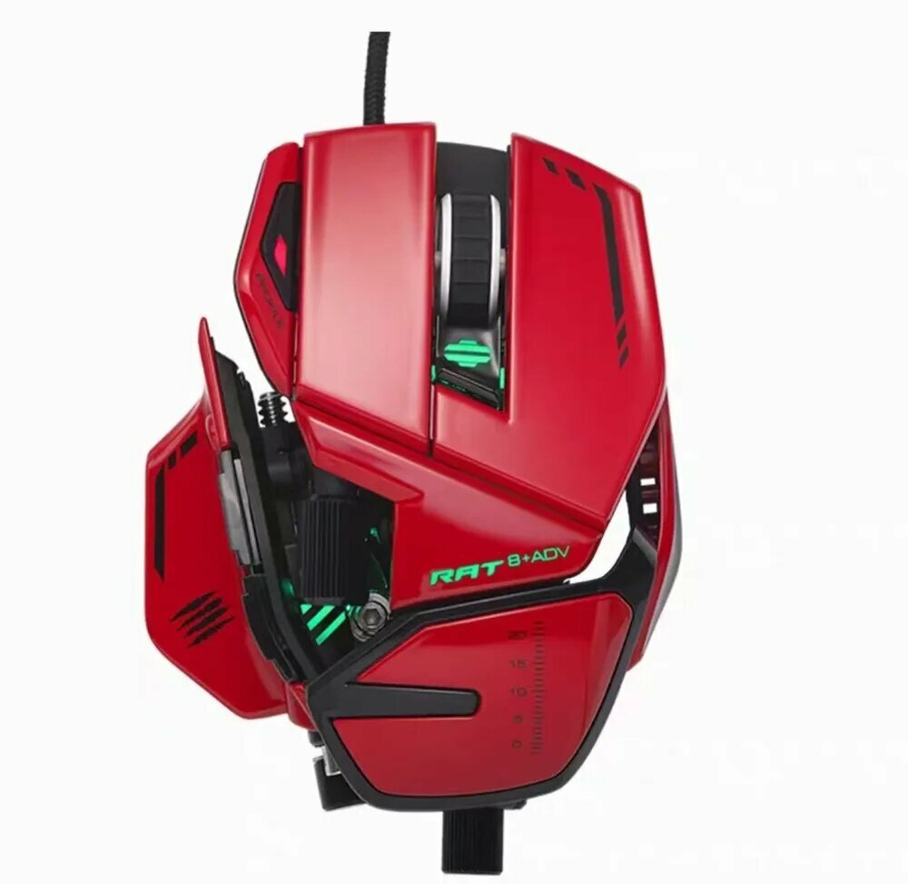 Mad Catz Игровая мышь проводная Mad Catz R.A.T. 8+, красный