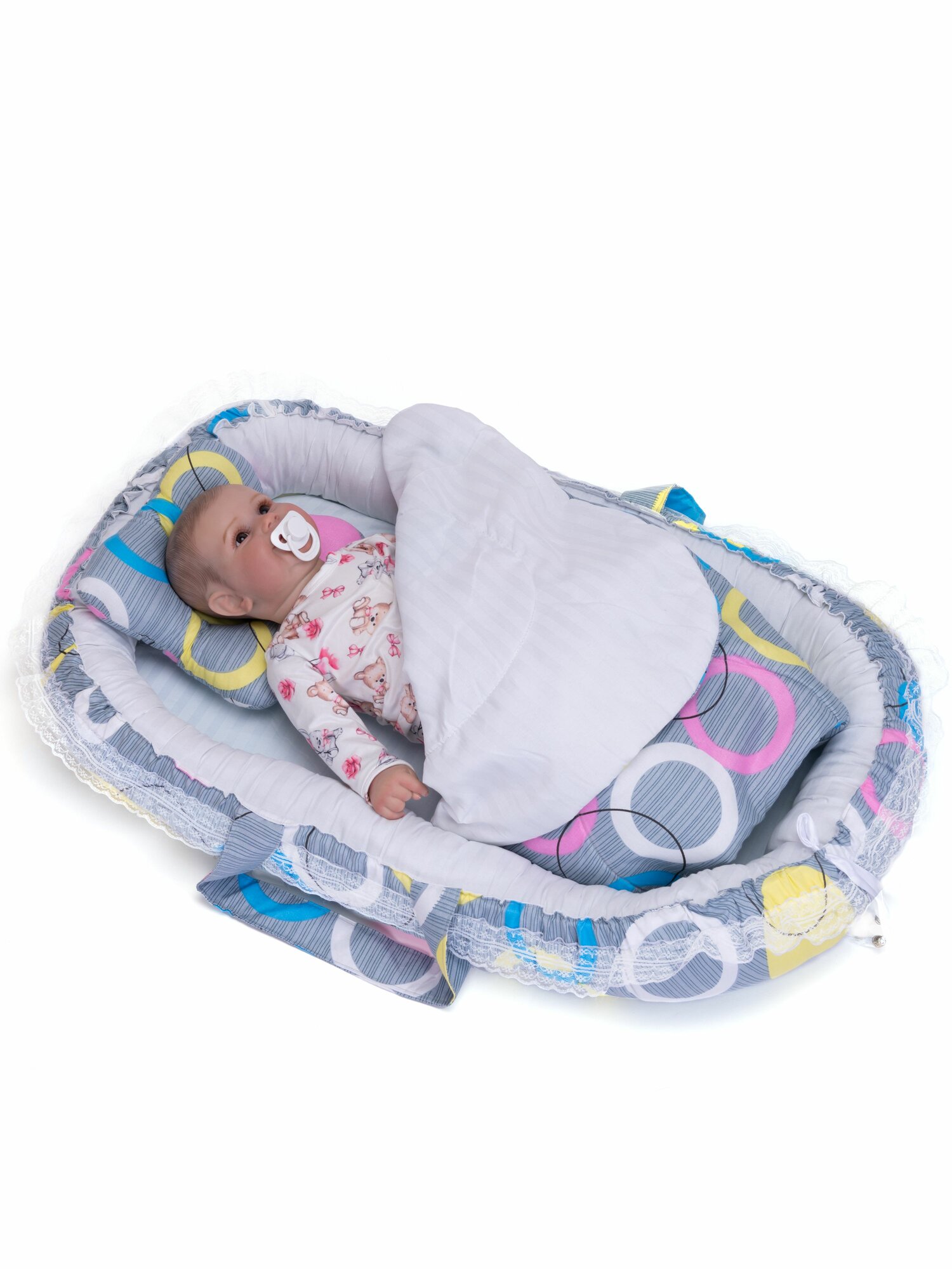 Кокон для новорожденных гнездышко