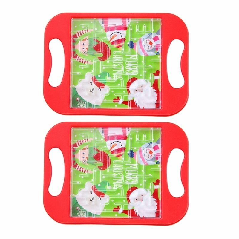 Головоломка лабиринт с шариками, настольная игра для детей и взрослых, развивающая мелкую моторику и логику, компактная дорожная игрушка из прочного ABS, подарок для всей семьи