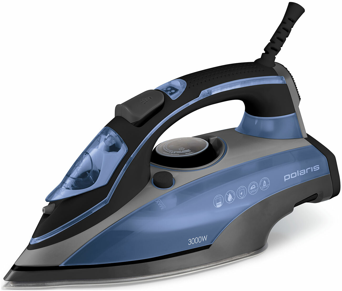 Утюг Polaris PIR 3074 SG AA 3m, голубой/графитовый