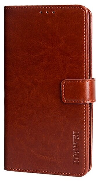 Чехол-книжка MyPads для Nokia 7.2/ Nokia 6.2 с мульти-подставкой застежкой и визитницей коричневый