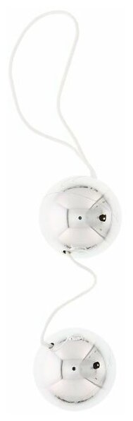 Серебристые шарики VIBRATONE DUO BALLS SILVER BLISTERCARD