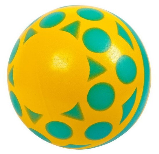 Мяч D100 мм "Солнышко" окрашенный по трафарету Джампа Р4-100