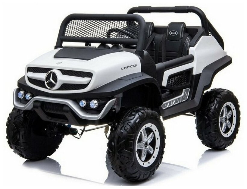 RiverToys Багги Mercedes-Benz Unimog Concept P555BP 4WD, белый