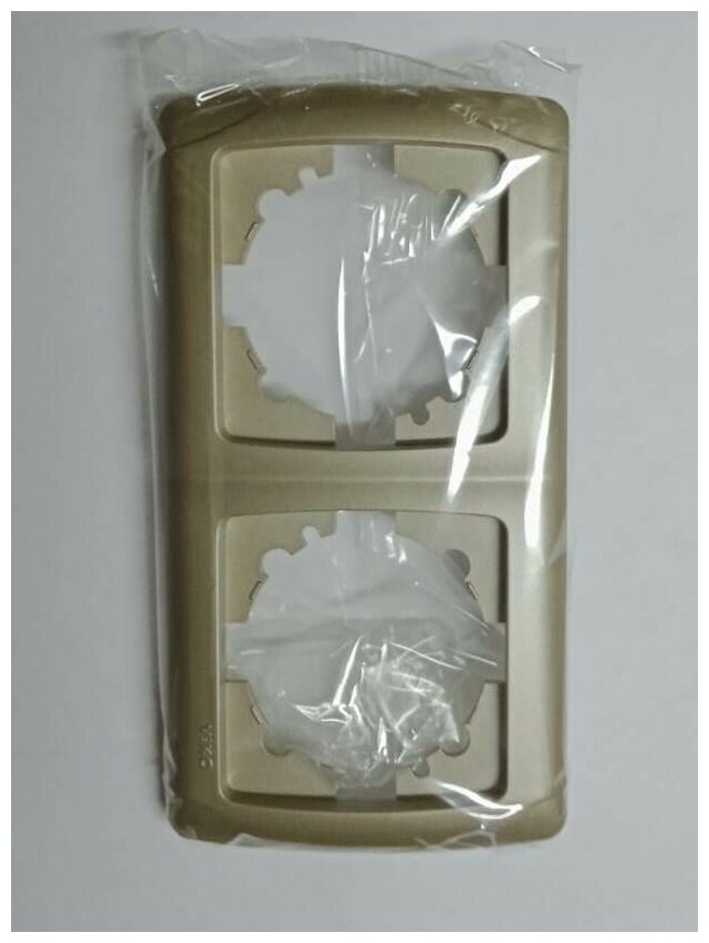 Рамка-2 Viko Carmen 90675102, горизонтальный, бронзовый, скрытый монтаж, 2 разъема, IP20