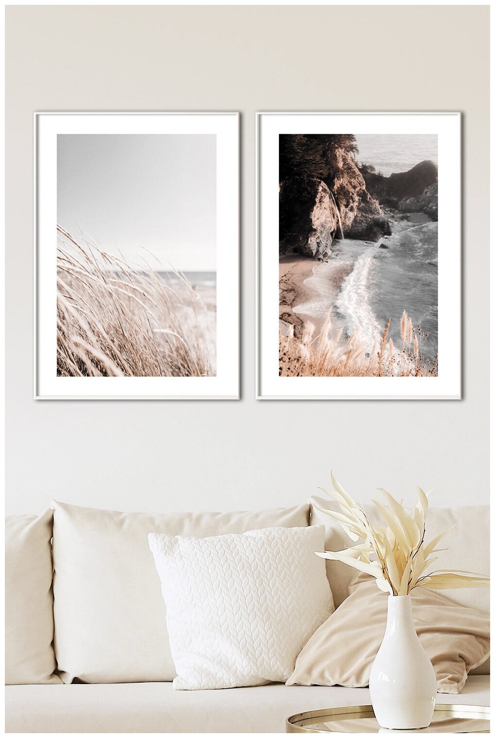 Набор из двух постеров Postermarkt в белых рамках 30х40 см, №207