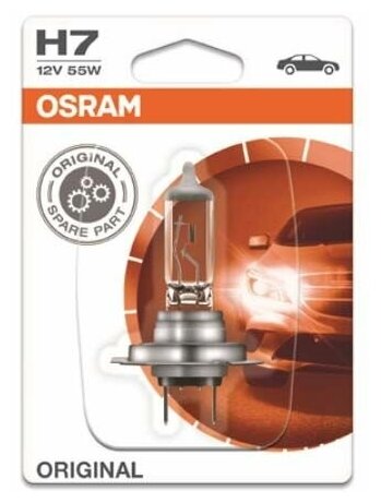 Автолампа H7 (55) PX26d (блистер) 12V OSRAM