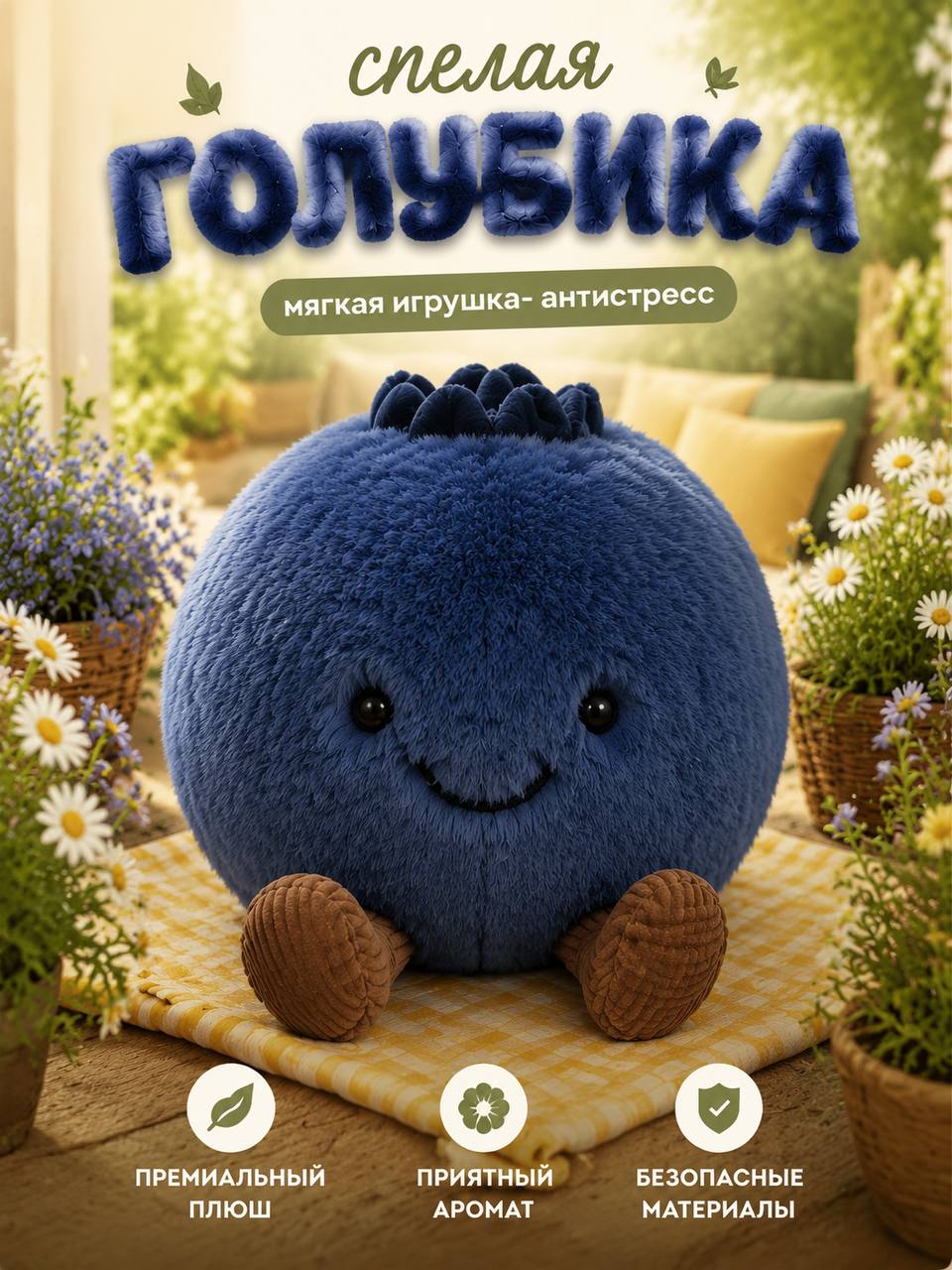 Плюшевая игрушка Голубика