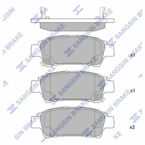 Колодки тормозные Hi-Q SP1423