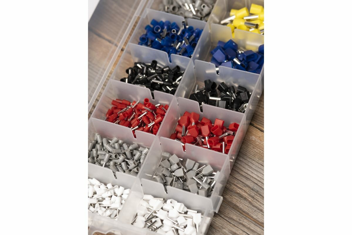 Набор наконечников-гильз EKF PROxima №5 0.5-6, 2x0.5-2.5 мм2 медные луженые разноцветные