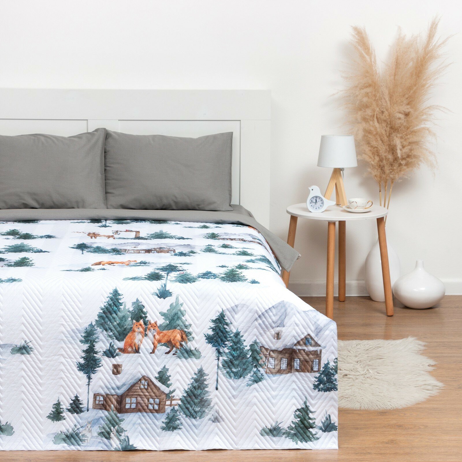 Покрывало Этель Евро Winter village, 230х210 см, 7787712