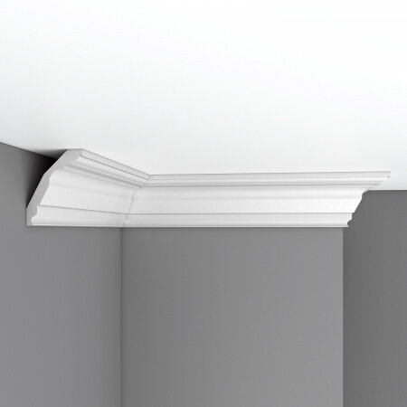 Плинтус Потолочный Гладкий Decomaster 96804 В90хШ70хД2400 мм / Декомастер.