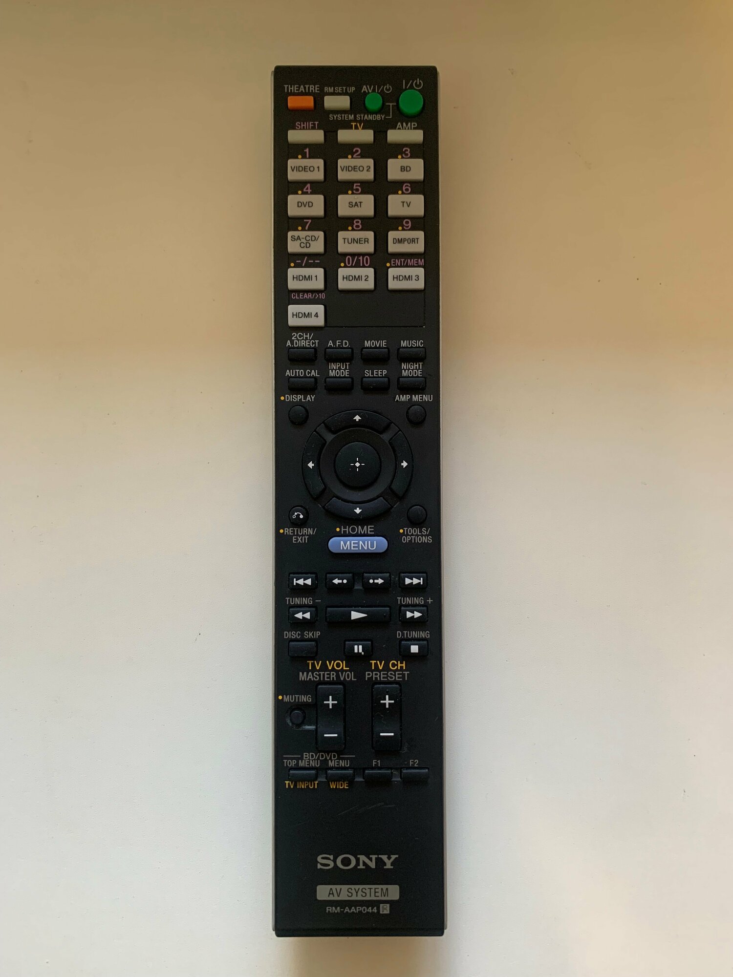 Пульт дистанционного управления Sony RM-AAP044, оригинальный, черный, 1 шт