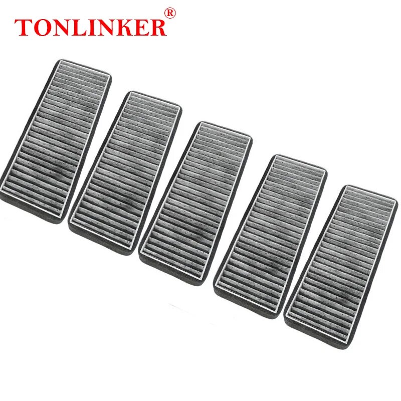 Воздушный фильтр, 3 шт, для Volkswagen 2011-2021, Polo, jetta, Santana 5 Pcs Black Filter