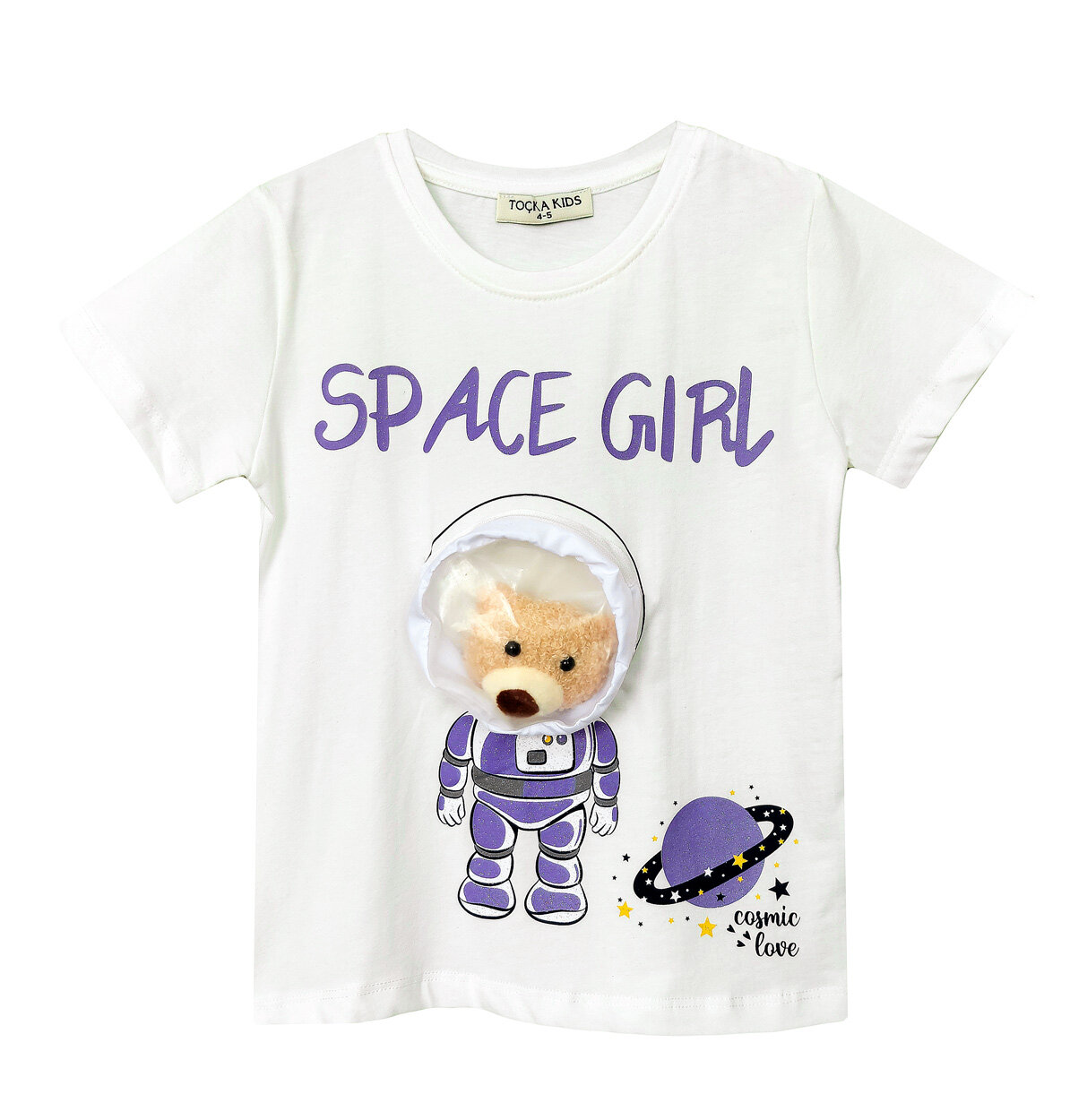 Футболка  Детская футболка + мягкая игрушка мишка для девочек