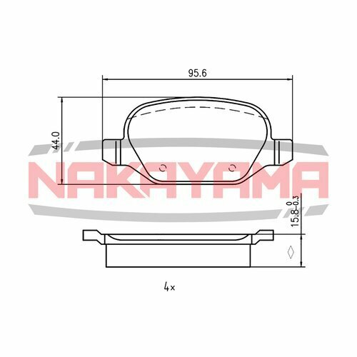 Колодки тормозные Nakayama HP8505NY