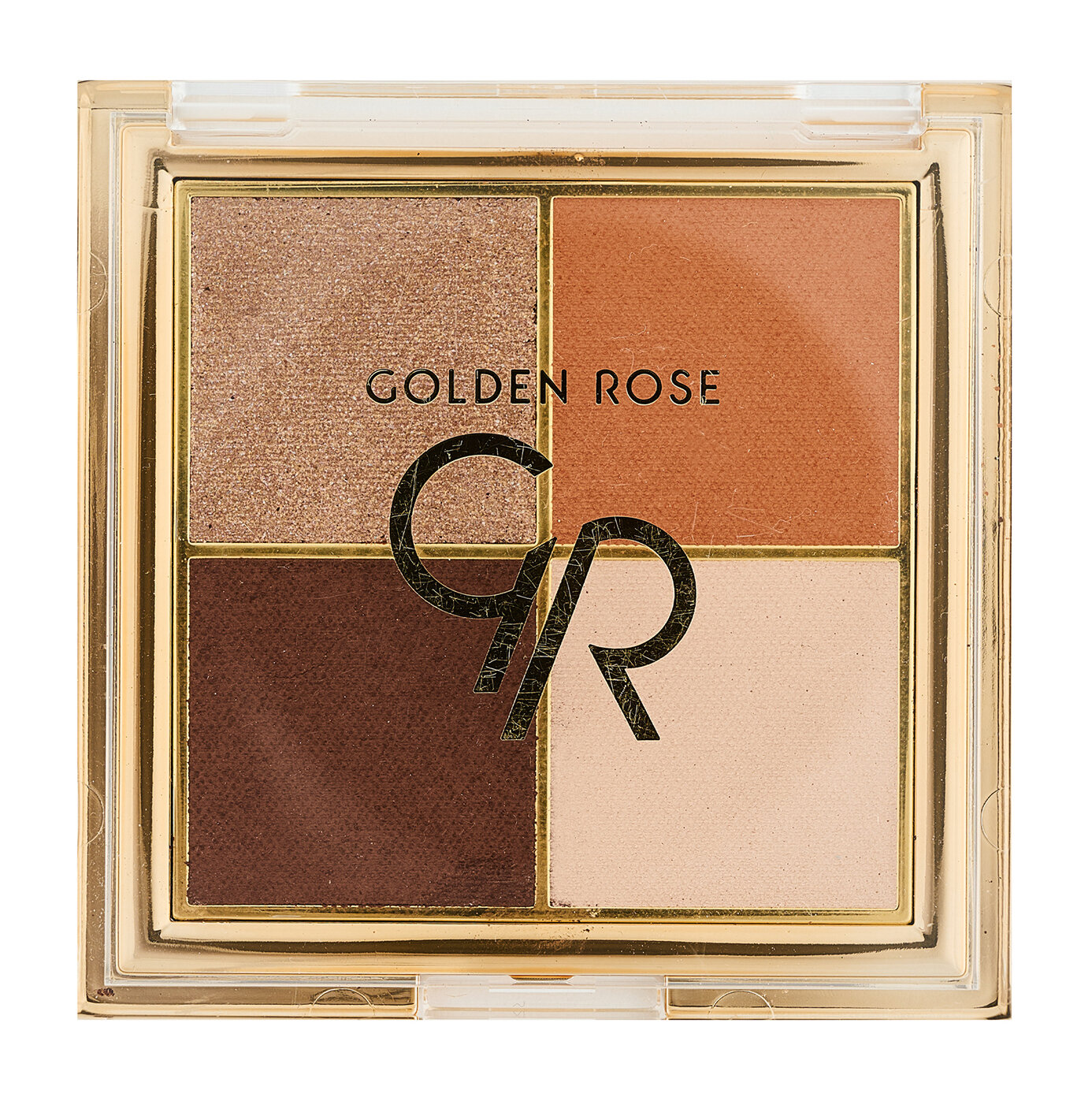 GOLDEN ROSE Тени для век Quattro Eyeshadow Palette 8,8 г 04 Coffee Dream