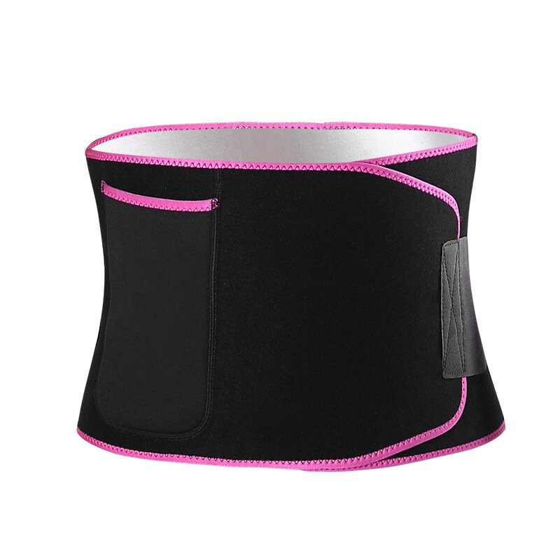 Пояс для фитнеса, розовый, с сумкой для телефона, для защиты от пота