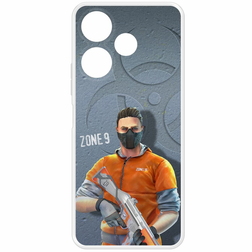 Чехол-накладка Krutoff Clear Case Cтандофф 2 (Standoff 2) - Биотеррорист для Xiaomi Poco M6 4G