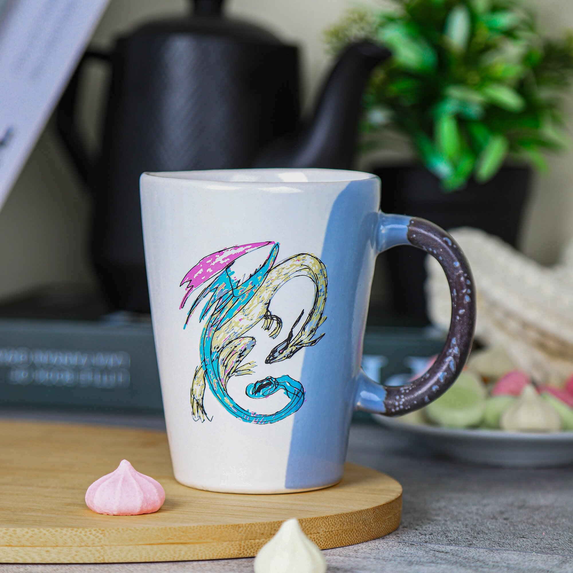 Кружка "Дракон разноцветный"