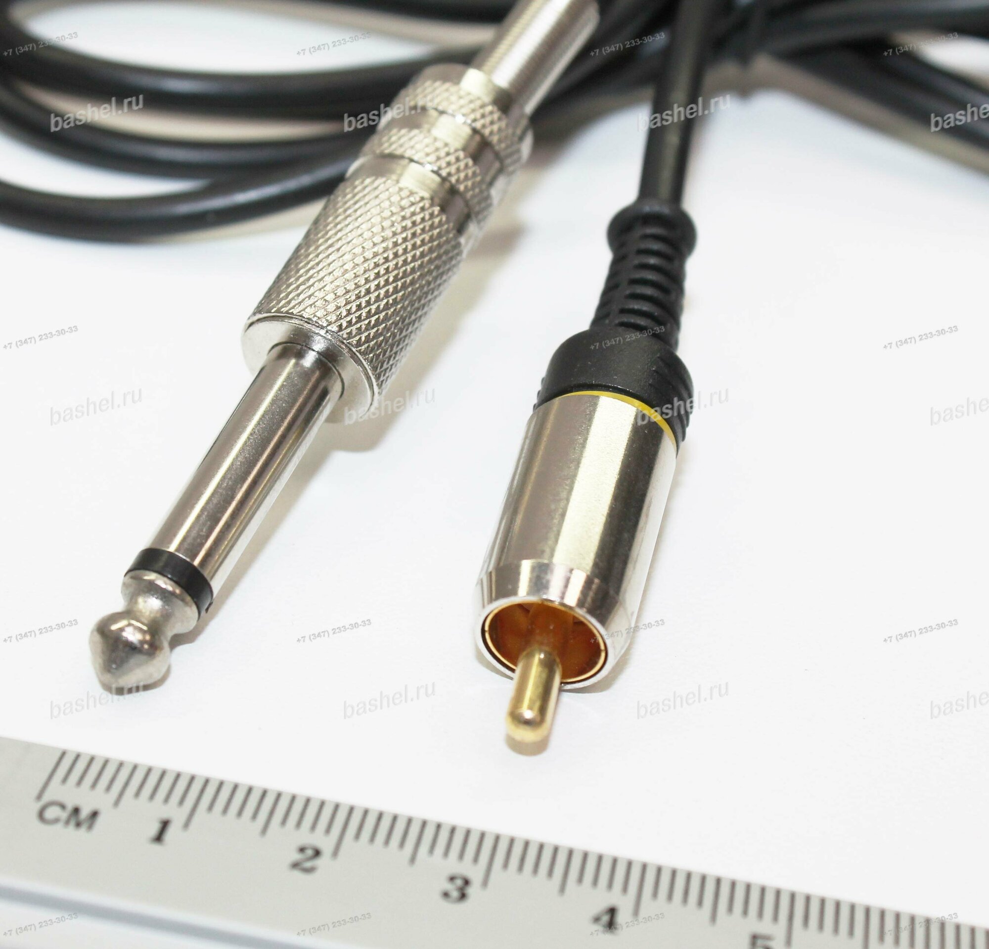 Шнур «Джек 6,3 мм»-RCA(M) моно, д. 4 мм, DAYTON 3,0 м