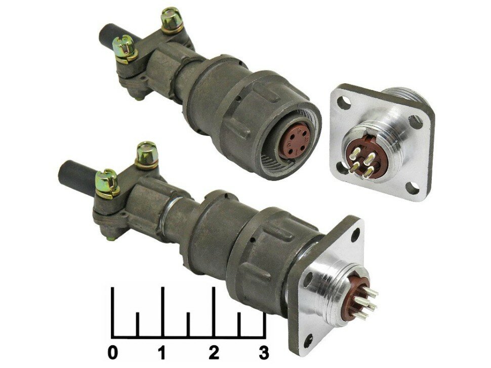 Разъем 4pin в комплекте RM14-4-ZJ/TK-S-D