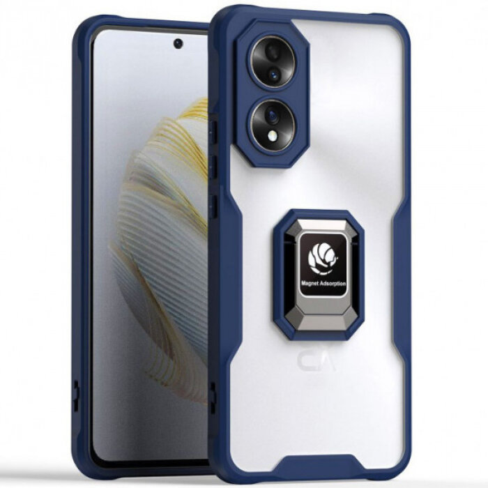 Magnet Ring 2 Противоударный чехол с кольцом и защитой камеры для Honor 70