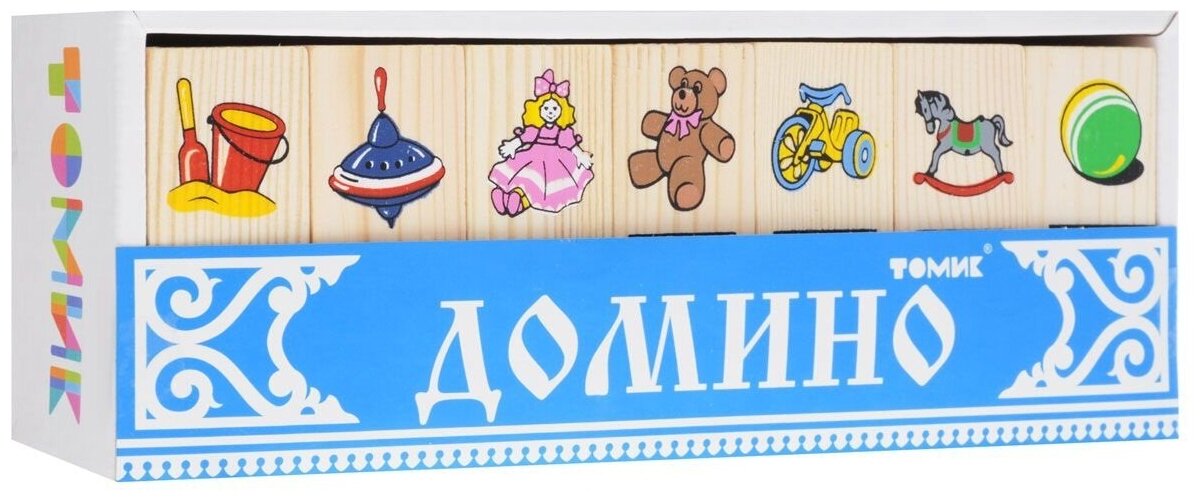 Домино Томик Игрушки 28 деталей 5555-3 3+